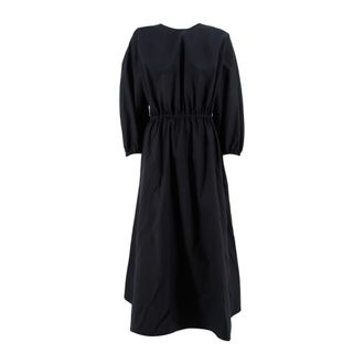 Fabiana Filippi Femme, Robes, Bleu, Taille: 36 FR Robe Midi &agrave; Taille Fronc&eacute;e