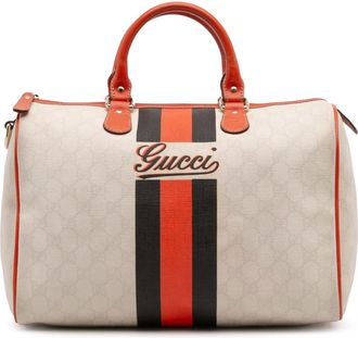 Gucci Crossbody Bags - GG Supreme Joy Web Boston - Gr. unisize - in Weiß - für Damen