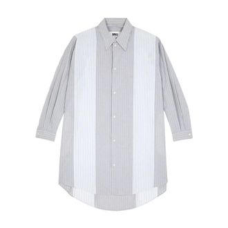 Maison Margiela L&auml;ssiges graues Baumwoll-Midikleid - - Dresses - Damen - Grau - S