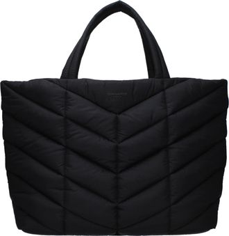 Saint Laurent Femmes Sac bandouli&egrave;re Puffer Nylon Noir