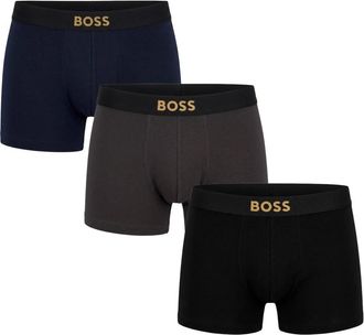HUGO BOSS Homme, Sous-v&ecirc;tements, Multicolore, Taille: S Trunk 3P Gold Logo G