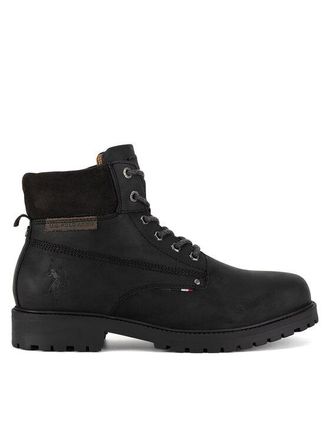 U.S.Polo Association Schnürstiefeletten YUMI002M/DL1 Schwarz