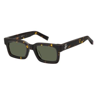 Tommy Hilfiger Rechteckige Sonnenbrille - - Accessories - Herren - Braun - 49 MM