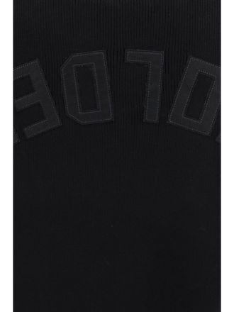 Golden Goose Ribbed Knit Cotton Sweater - Black