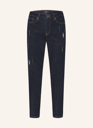Monari Monari Cropped Jeans Mit Schmucksteinen blau