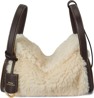 Polo Ralph Lauren sac fourre-tout Polo Play en cuir et peau lain&eacute;e - Tons neutres