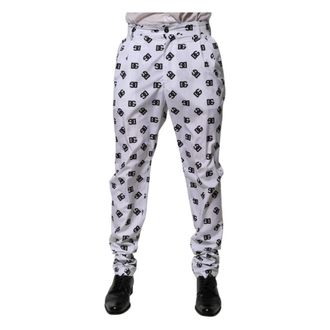 Dolce & Gabbana Logo Baumwoll-Skinny-Denim-Hose - - Trousers - Damen - Wei&szlig; - M