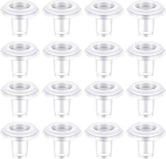 Cabilock 40 St&uuml;ck Teiliges Jalousien Unterschienen Knopfstopfen Transparenter Horizontaler Endkappen Ersatz f&uuml;r Fensterjalousien Kompatibel mit Verschiedenen G