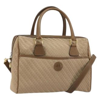 Gucci Pre-owned Vintage Canvas Hand Bag - Femme - Pre-owned - Brun - Taille: ONE Size