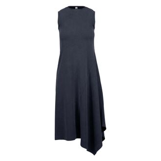 Bomboogie Femme, Robes, Bleu, Taille: 44 FR Robe sans manches &agrave; coupe asym&eacute;trique