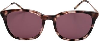 DKNY Damen Quadratische Sonnenbrille mit Metallb&uuml;geln DK708S N