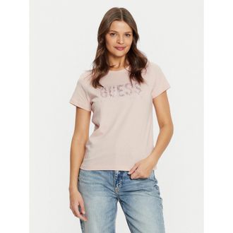 Guess T-Shirt W5RI19 I3Z14 Beige Regular Fit