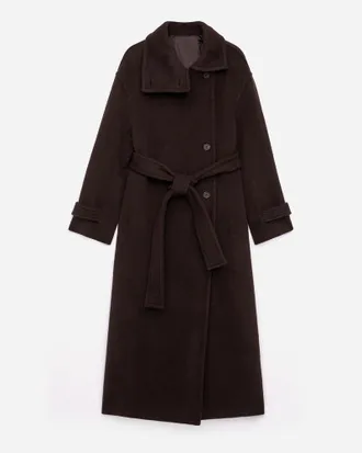 Arket Oversize-Mantel Aus Wollmischung -Braun