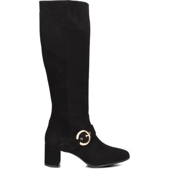 Notre-V Elegante Schwarze Wildleder Stiefel - - Shoes - Damen - Schwarzk - 39 EU