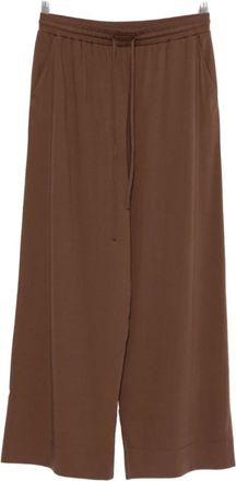 Max Mara Femme, Pantalons, Brun, Taille: 40 FR Modico Long Pantalons