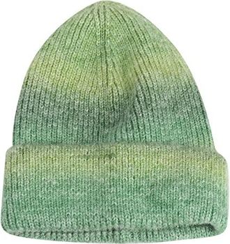Generic Bonnet court en tricot coupe-vent chaud d&eacute;grad&eacute; tie dye chapeau tricot&eacute; en laine chapeau dhiver pour homme par temps froid, G, Taille unique