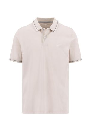 Fynch-Hatton Poloshirt FYNCH-HATTON, Herren, Gr. XXL, cement, Web, Obermaterial: 100% Baumwolle, unifarben, regular fit normal, ohne Ausschnitt, gerader Abschluss 