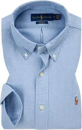 Polo Ralph Lauren Herren Hemd blau meliert