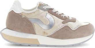 Cafènoir Chaussures De Course en Velours avec Empiècements en Daim, pour Femme, Couleur Gris, Taille 40