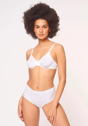 Triumph B&uuml;gel-BH TRIUMPH Micro Fun W, Damen, Gr. 85, Cup C, wei&szlig;, Microtouch, Obermaterial: 82% Polyamid, 18% Elasthan (LYCRA), BHs B&uuml;gel-BH, nahtlos vorgefor