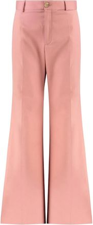Dolce & Gabbana pantalon &eacute;vas&eacute; en soie - Jaune