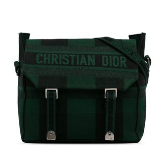 Dior Green Check Diorcamp Messenger Bag