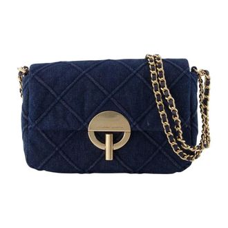 Vanessa Bruno Hobo Bags - Quilted Cotton Moon Moyen Shoulder Bag - Gr. unisize - in Blau - f&uuml;r Damen