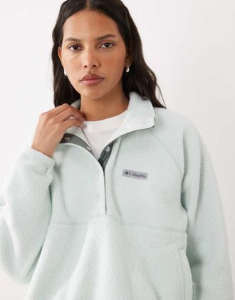 Columbia Jasper Ridge Fleece mit Druckknopfleiste in Blau