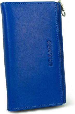 Branco Gro&szlig;e Geldb&ouml;rse, Portemonnaie Gr&ouml;&szlig;e L f&uuml;r Damen, Echt-Leder, Azur-Blau, 265