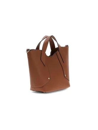 Guess Structured Polyurethane Tote Bag - Brown