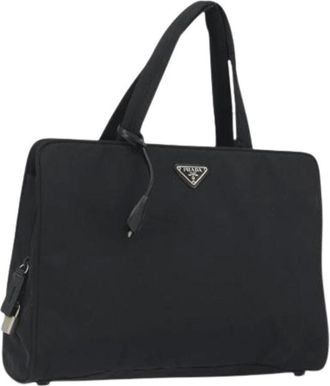 Prada Pre-owned Vintage Nylon Hand Bag - Femme - Pre-owned - Noir - Taille: ONE Size
