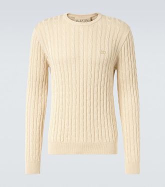 Valentino Pull VLogo en coton