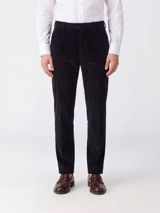 Pantaloni Torino Pantalon chino slim fit en velours de coton c&ocirc;tel&eacute;
