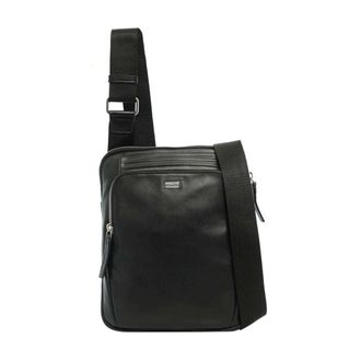 John Richmond Homme, Sacs, Noir, Taille: ONE Size Sac bandoulière en cuir