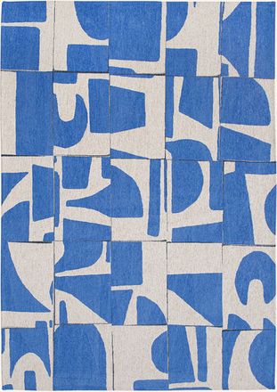 Louis De Poortere Louis De Poortere Teppich Craft Papercut blau