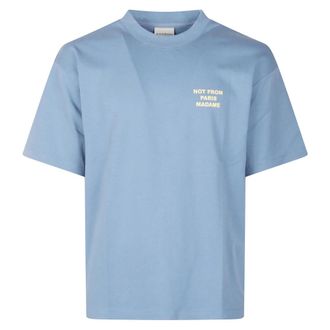 Dr&ocirc;le de Monsieur Homme, Tops, Bleu, Taille: S Le T-shirt Slogan
