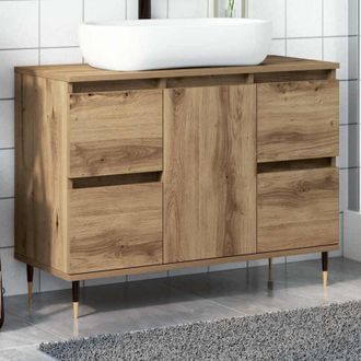 vidaXL Badschrank Artisan-Eiche 80x33x60 cm Holzwerkstoff Vidaxl