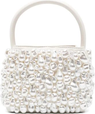 Cult Gaia sac à main Solene à ornements de perles - Blanc