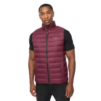 Crosshatch Gattering MVE Weste f&uuml;r Herren, Gesteppt (Trauben-Lila)
