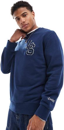 Levi's Lee - Sweat à inscription logo style universitaire - Bleu marine