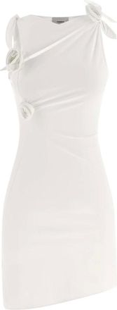 Coperni Femme, Robes, Blanc, Taille: 36 FR Asymmetric Flower Minidress
