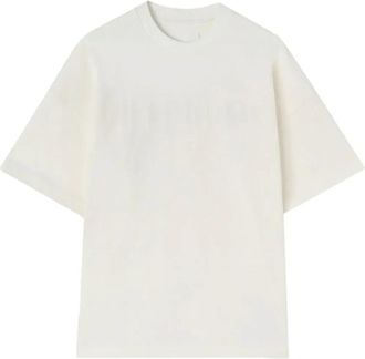 Jil Sander Homme, Tops, Blanc, Taille: XS Logo T-Shirt