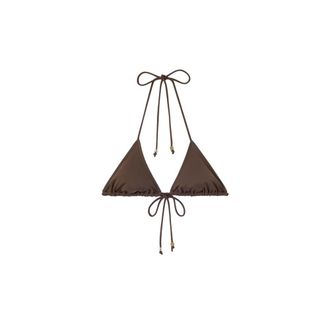 Jacquemus Femme, Maillots de bain, Brun, Taille: 42 FR Le Haut de Plage Triangle