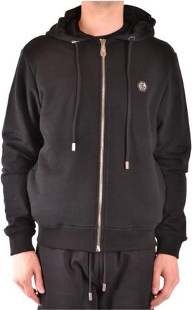 Philipp Plein Homme, Sweatshirts et sweats &agrave; capuche, Noir, Taille: 2XL Veste S19C Mjb0959 Pjo002N