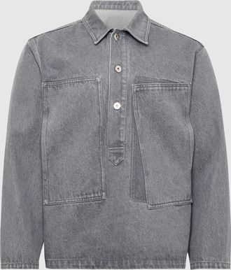 J.W.Anderson Chemise Rugby Poche Plaquée Grise