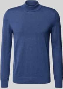 Christian Berg Strickpullover aus Merino-Mix mit Stehkragen