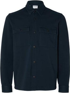 Selected Sur-chemise en coton m&eacute;lang&eacute;