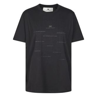 Elisabetta Franchi Femme, Tops, Noir, Taille: 42 FR Maglia