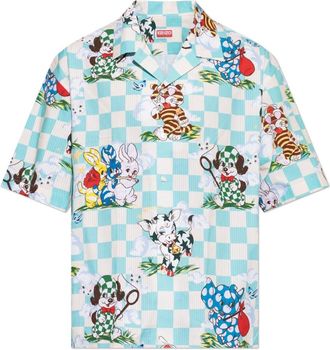 Kenzo Homme, Chemises, Bleu, Taille: L Casual Chemises