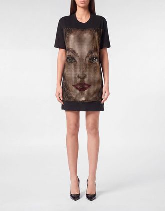 Philipp Plein Kleid Damen Farbe Schwarz